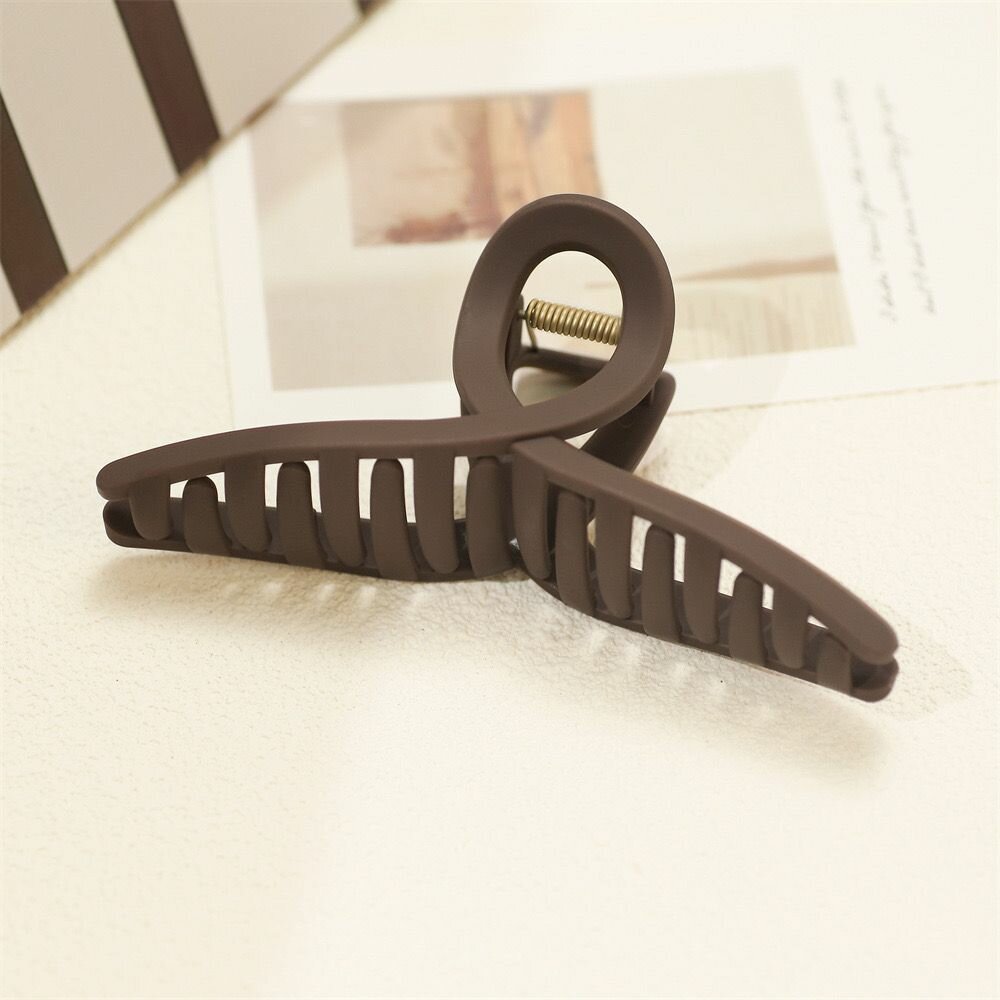 Краб для волос FreshStyle Змея серо-коричневая 13 см