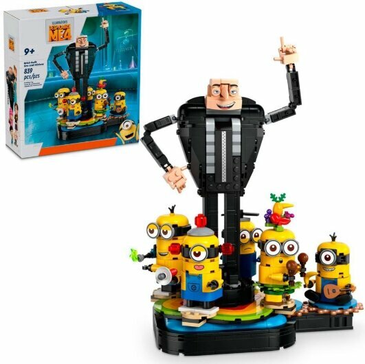 Конструктор "Грю и Миньоны" King, 839 элементов, пластик, от 9 лет