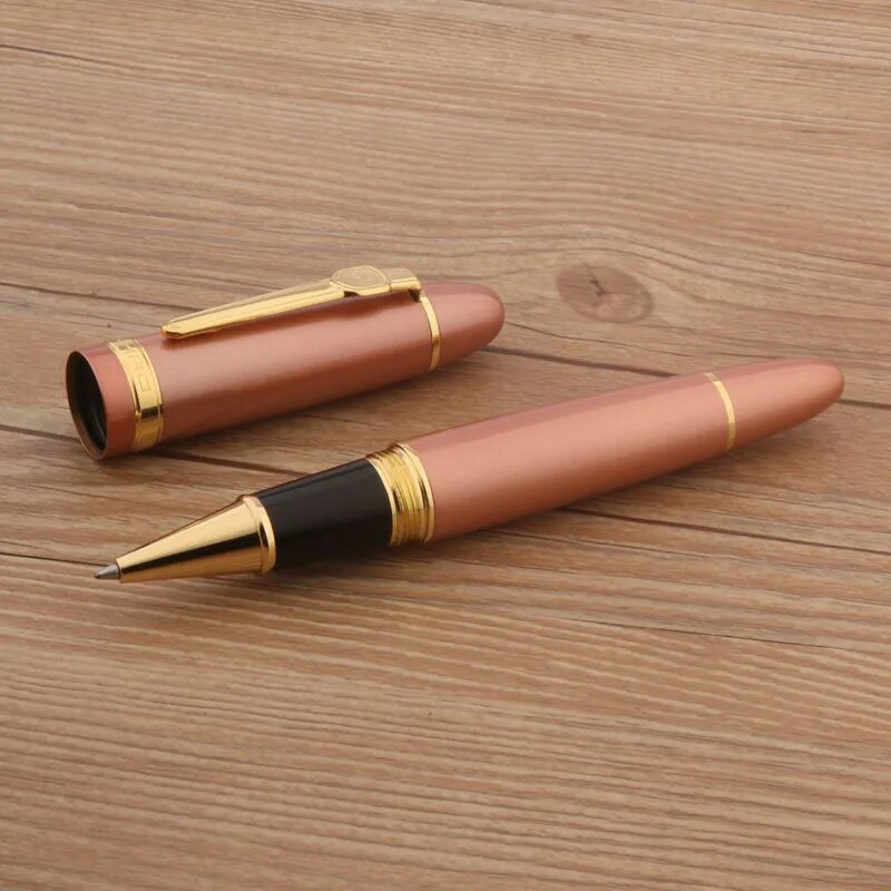 Шариковая ручка Jinhao 159 золотистая фиолетовая rose golden