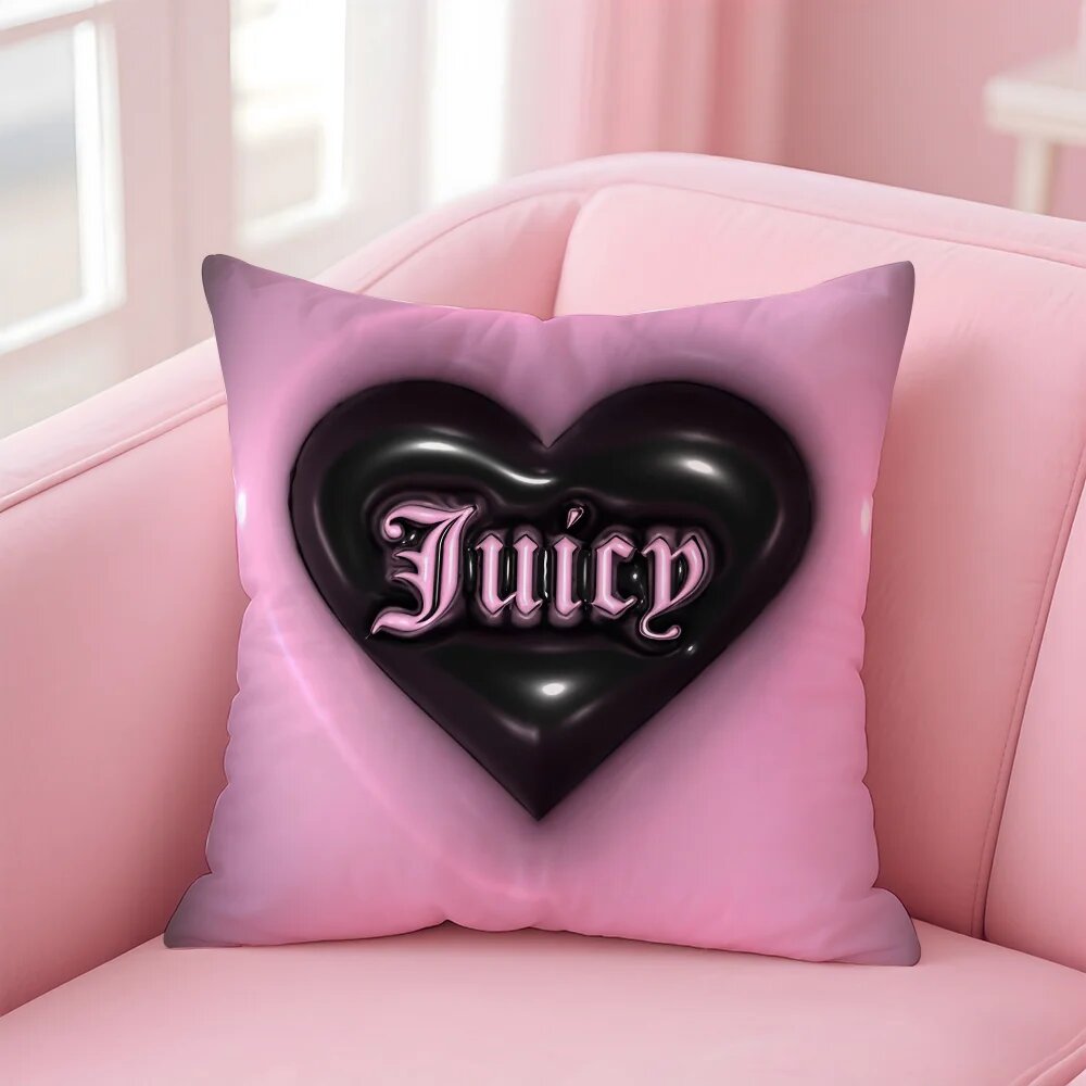 Наволочка Juicy Couture черная, z6