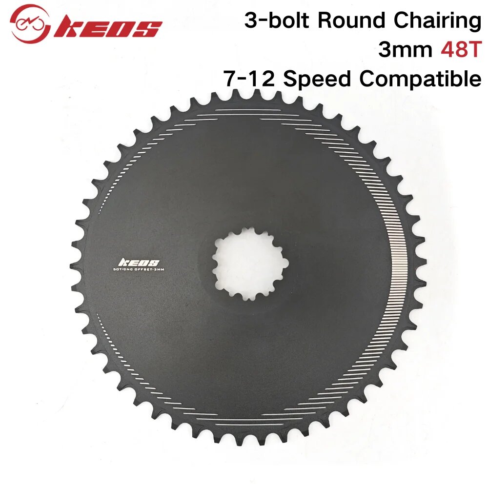 KEOS Кривошип для шоссейного/гравел-велосипеда 3 болта