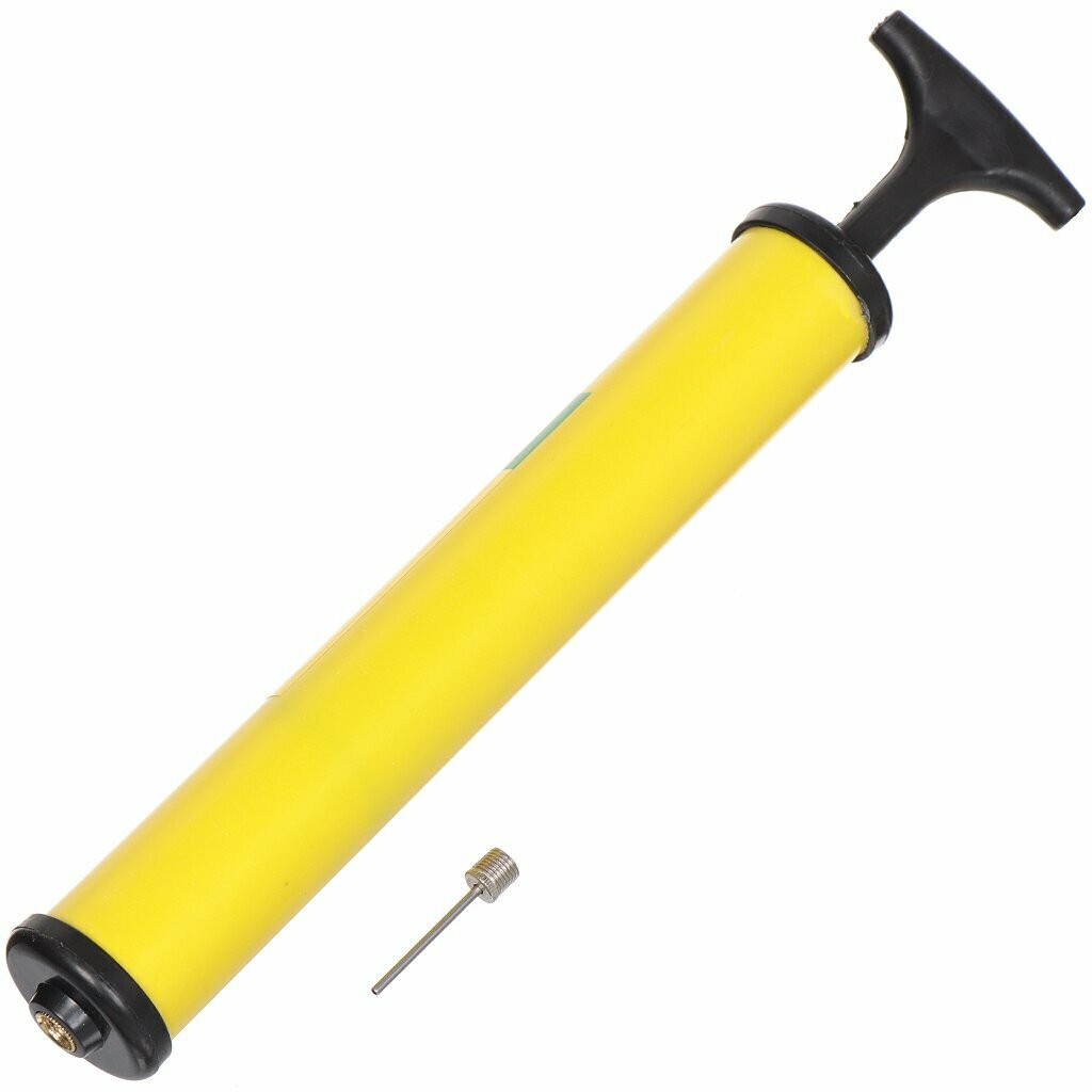 Насос воздушный КНР для накачивания мячей, ручной, 29 см, 1 насадка, игла в комплекте