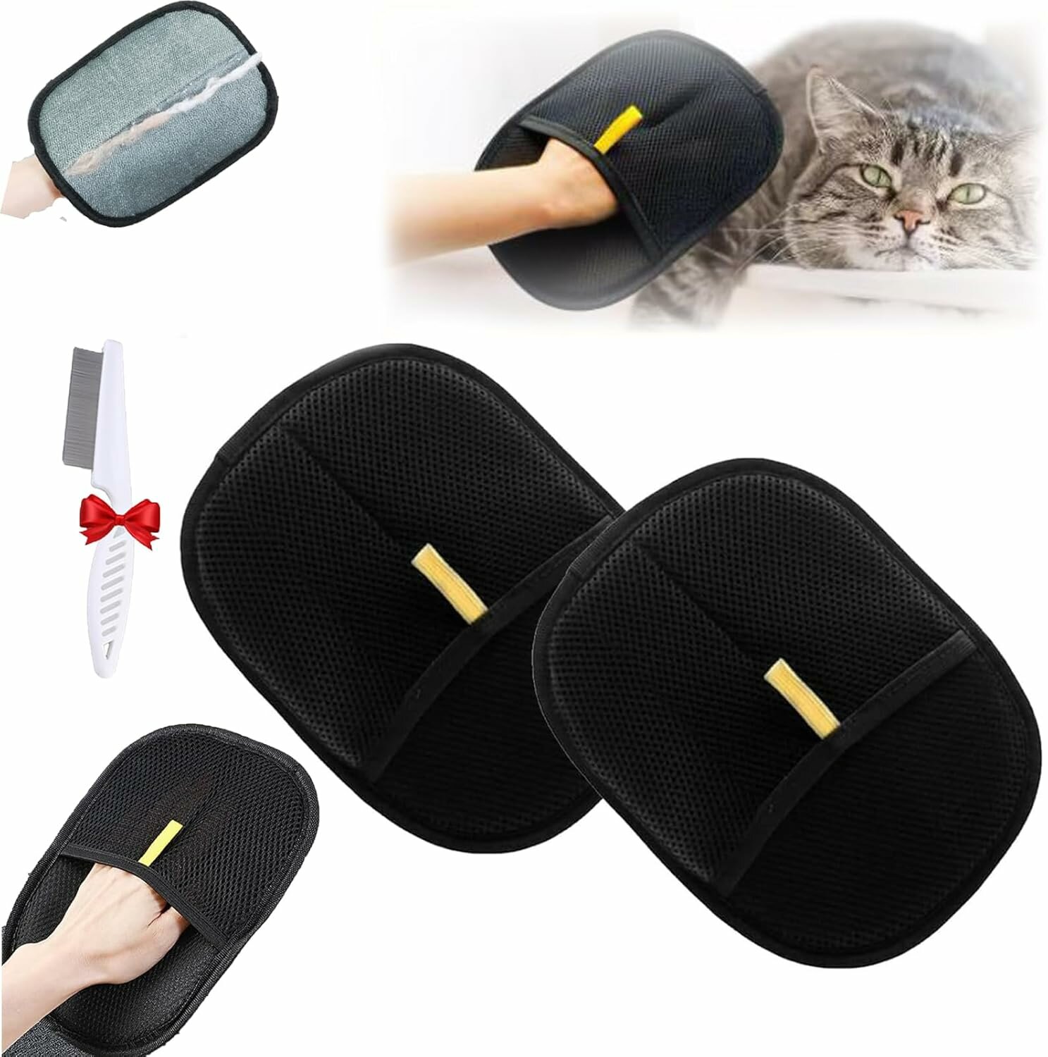 Главки для ухода за домашними животными, вратающие электростатические домашние волосы для домашних животных, электростатические перчатки Kivori для кошек и собак