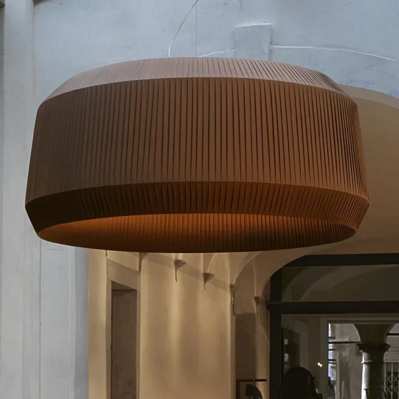 Подвесная люстра HomeLover Chroma белая, Brown-d60CM, Тёплый белый