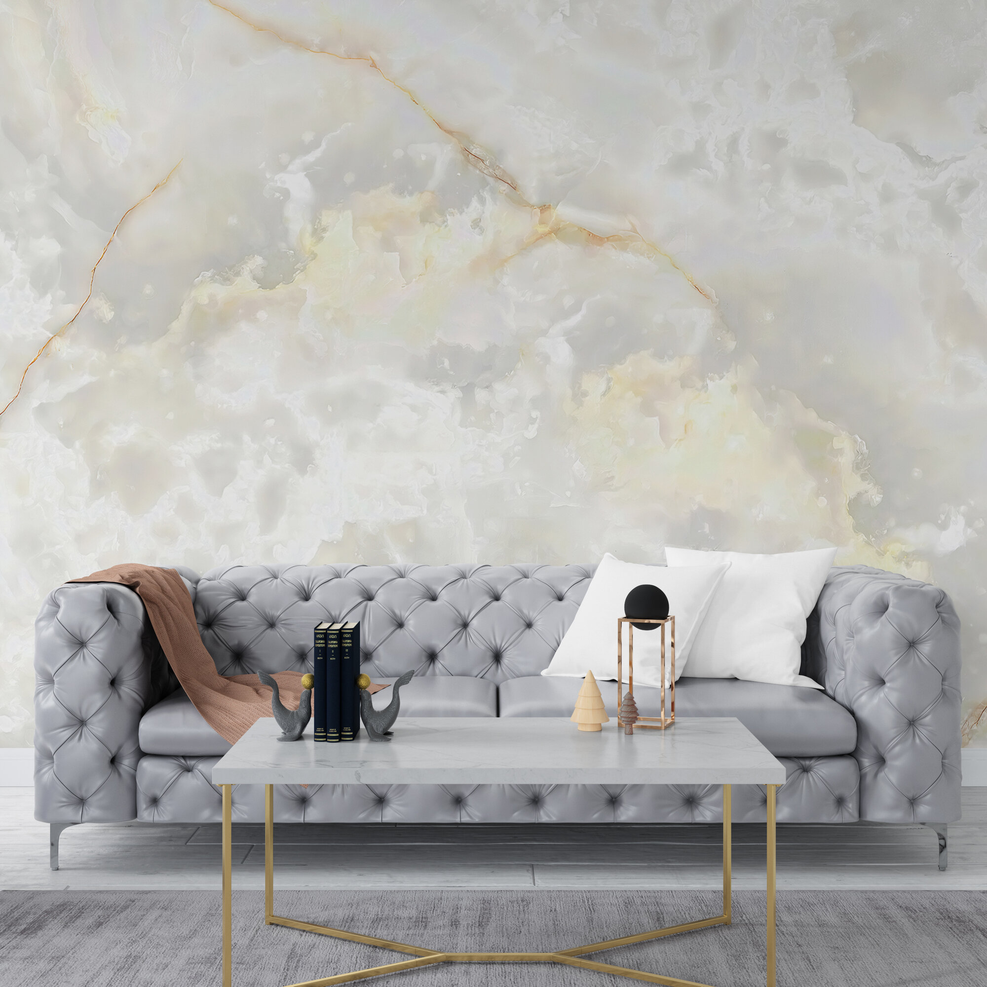 Гибкий мрамор "Арэзу" полотно №1; 1420х2850; 4,047 кв. м.