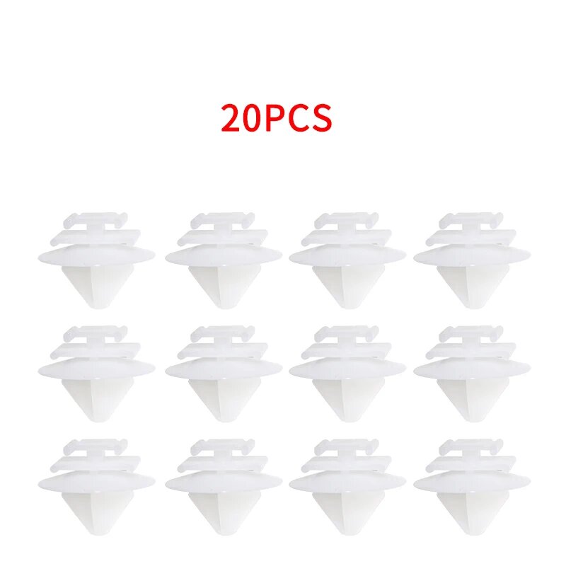 20 шт. автомобильные зажимы для наружной обшивки дверей, противоударная полоса 7701049270 для Citroen C2 C3 Peugeot 206 207, пластиковые заклепки, зажим