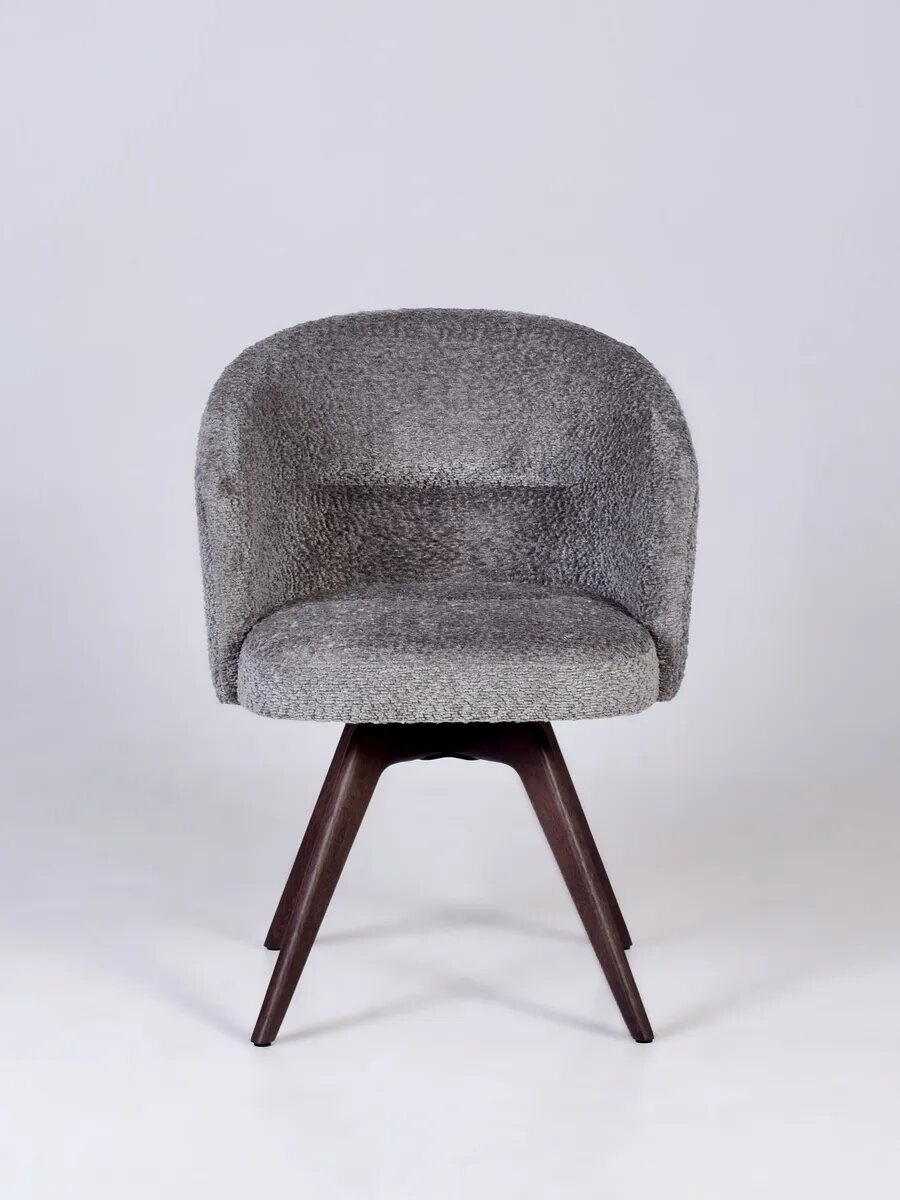 Кресло поворотное Ameli, графитовый, венге