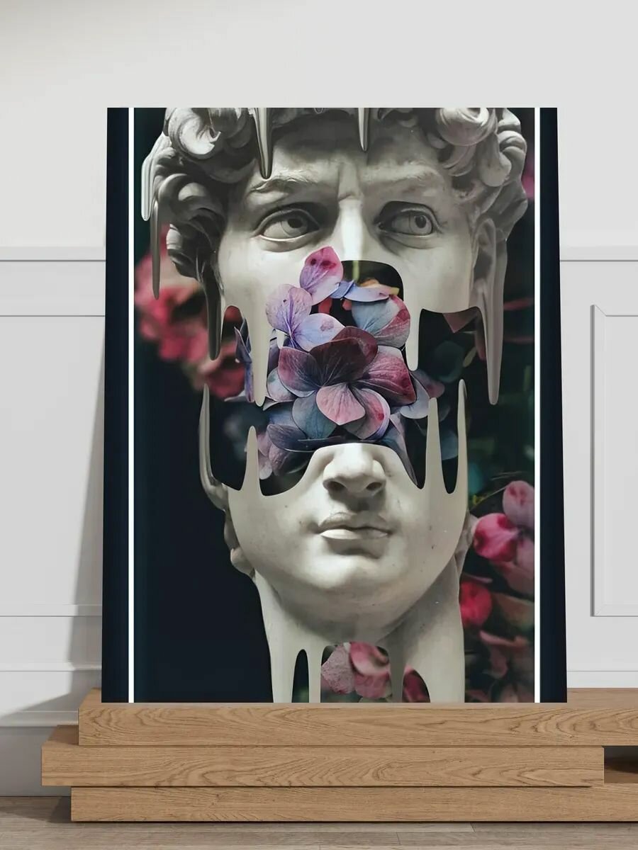 Картина на стену "Цветочная скульптура" 30х40см 1шт.