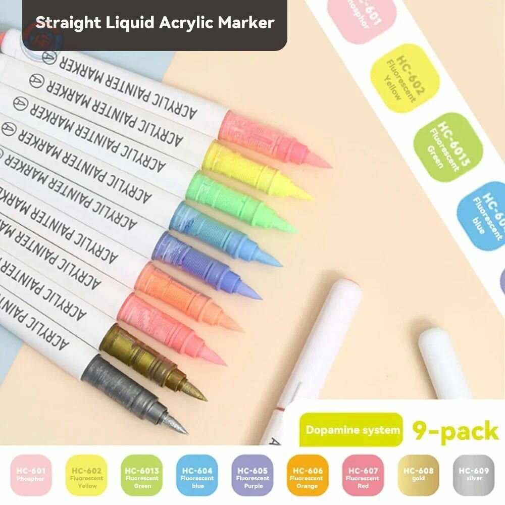 Набор художественных маркеров для акриловой краски с водонепроницаемыми чернилами, универсальные маркеры для рисования на камне, дереве, керамике и холсте