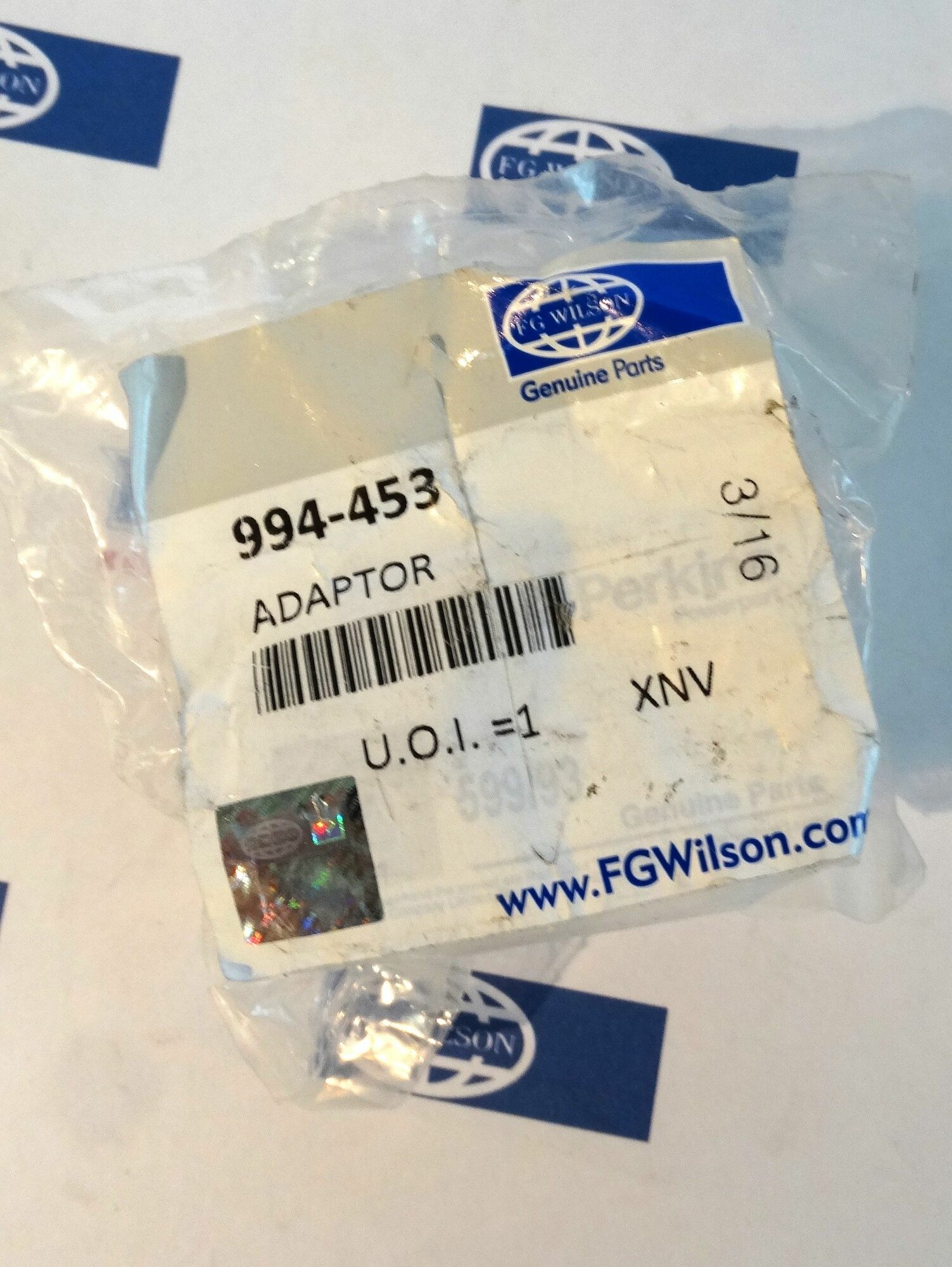 Элемент соединителя. Оригинал FG WILSON 994-453 (10000-18119, 988-866, Perkins 599/93)