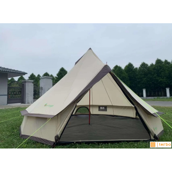 Палатка Шатер Юрта для кемпинга, 4х4м, высота 2,5 м, TERBO MIR 2-907-8