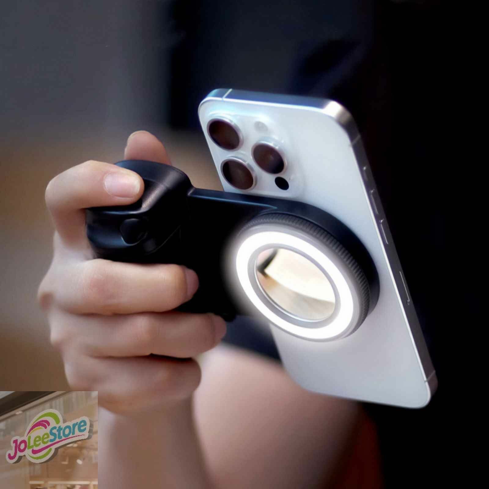 Магнитная перезаряжаемая светодиодная подсветка, ручка камеры iPhone с беспроводным пультом дистанционного управления Bluetooth, аксессуары для видеосъемки, совместимые с Magsafe