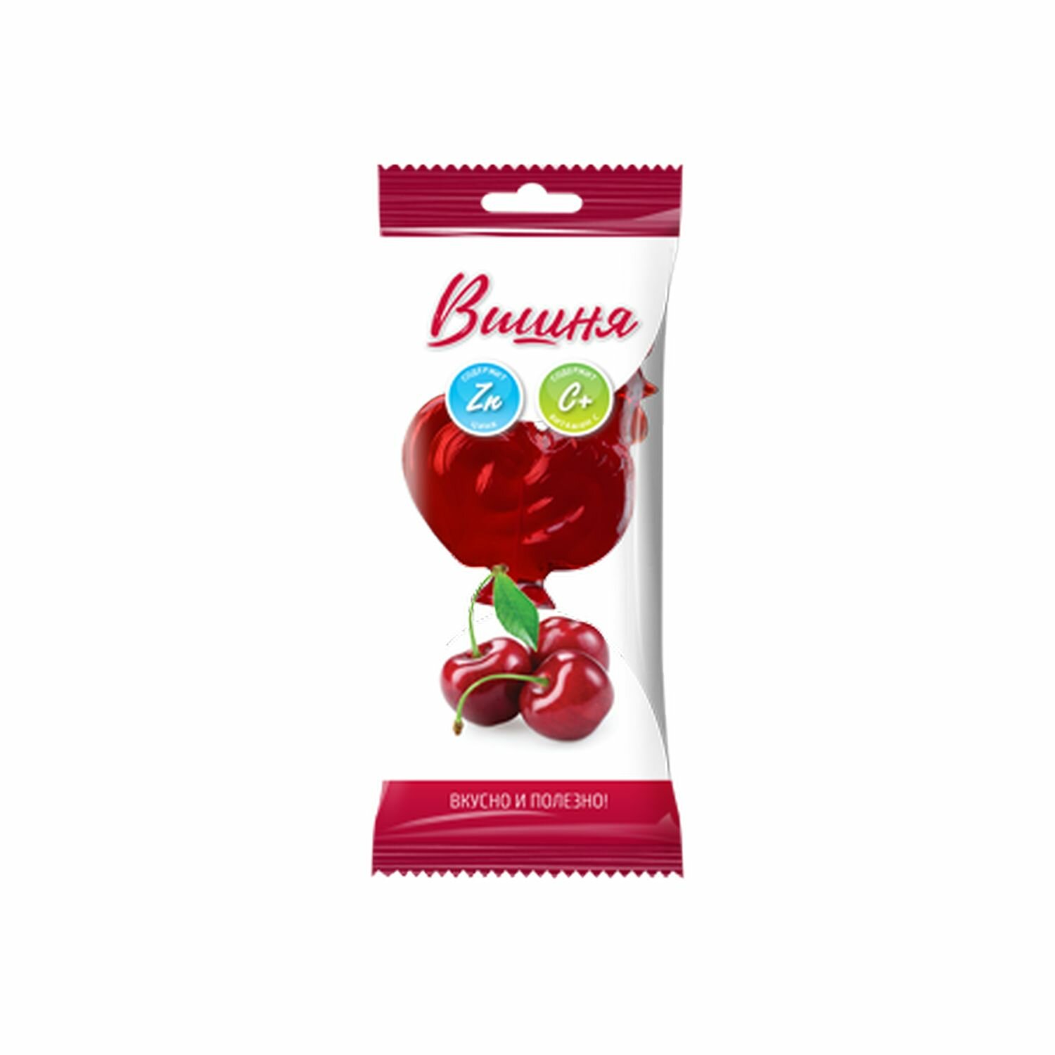 Петушок, леденцовая карамель с Цинком и витамином С со вкусом вишни, 17 г