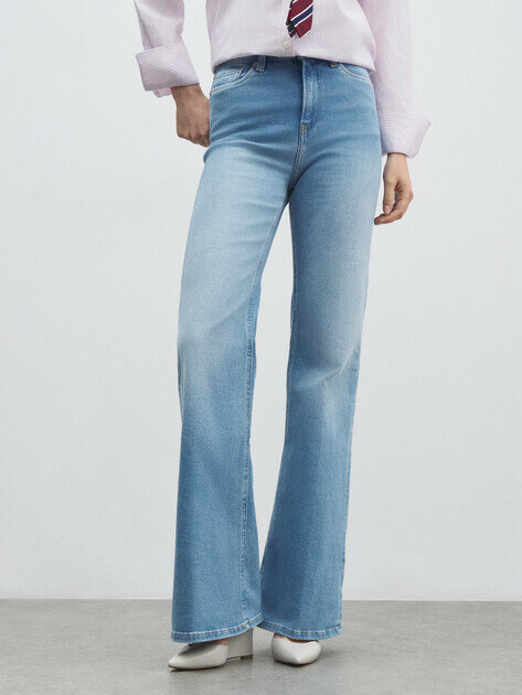 Джинсы клеш 