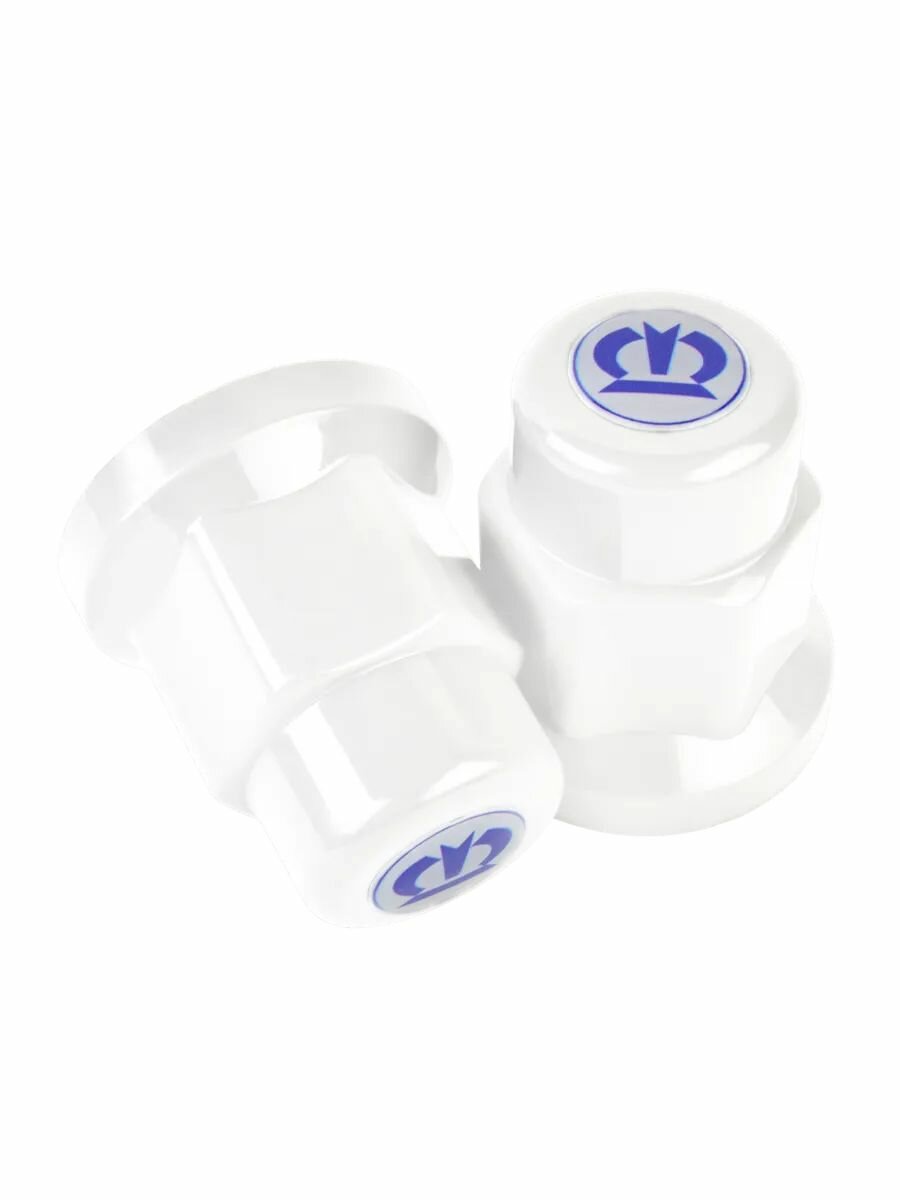 Колпачки KRONE 20 штук на колесные гайки 33 мм белые