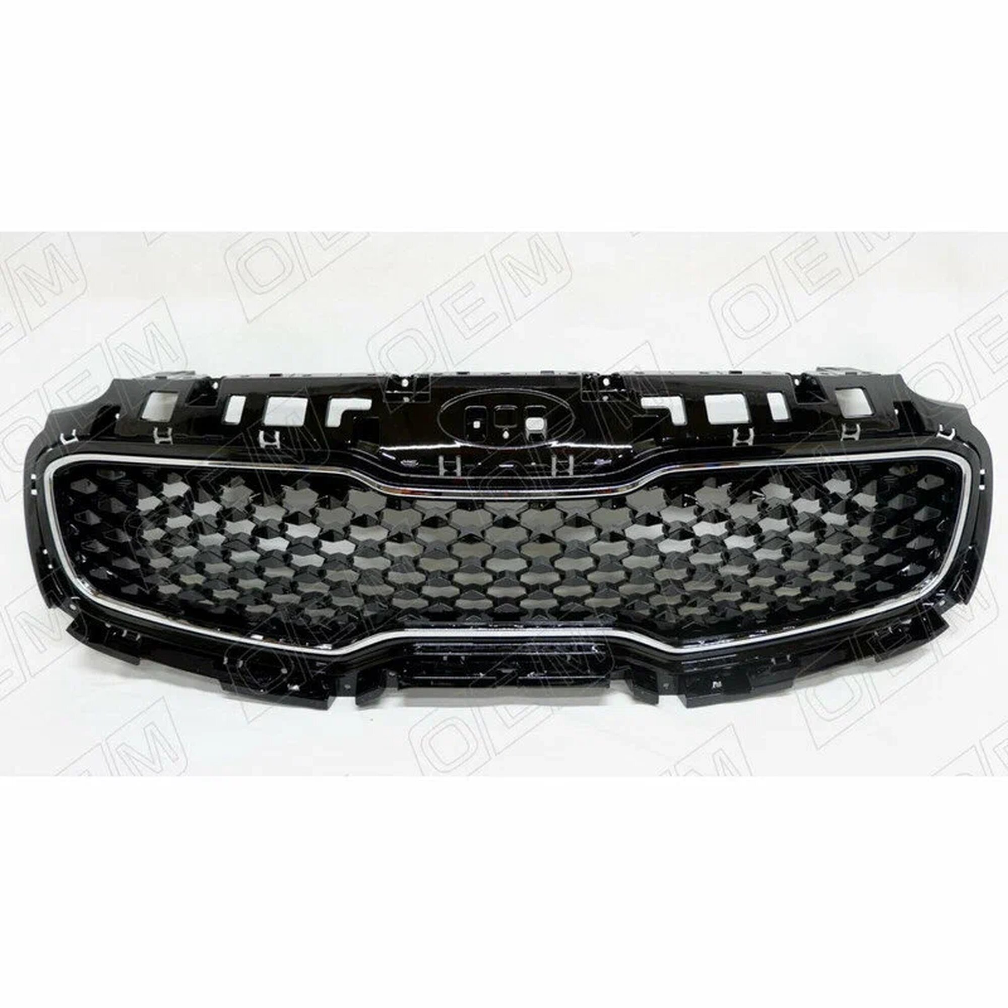 Решетка радиатора OEM3078, для Kia Sportage, ABS пластик, черная
