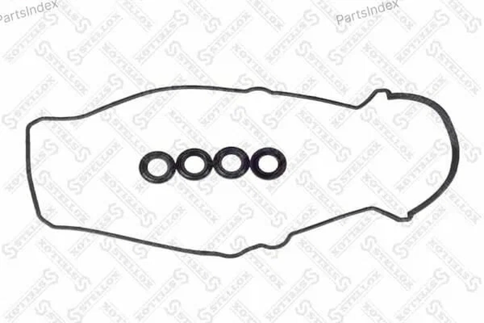 Комплект прокладок клапанной крышки левой Toyota Crown 4.0 V8 1UZ-FE 99, STELLOX 1128224SX