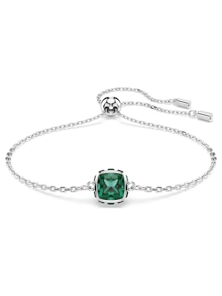 Жесткий браслет, кристаллы Swarovski