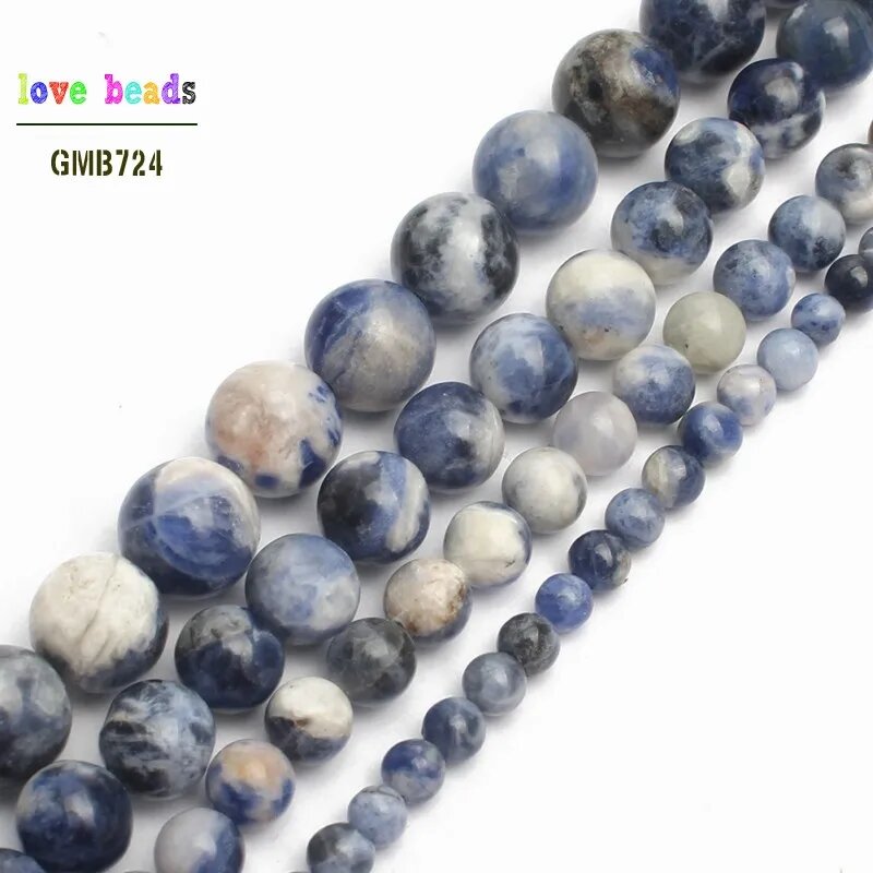 Натуральные бусины морганит, тигровый глаз, жаспер Темно-синий, 4mm 91pcs beads, new blue sodalite