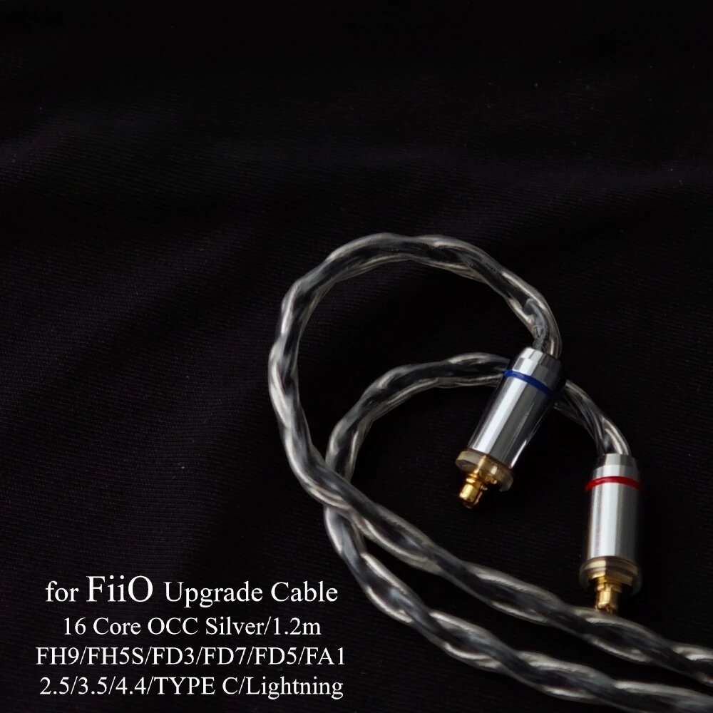 Кабель для наушников FiiO FH9/FH5s/FD7/FD5/FA1 длиной 1,2 м, 2,5/3,5/4,4 4.4mm balance