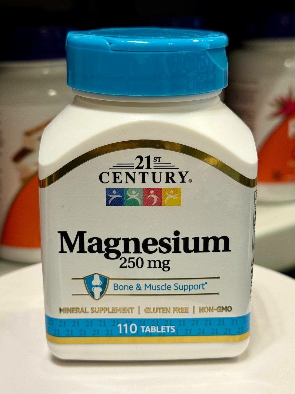 21st Century Magnesium 250 mg - Магний для костей, мышц и нервной системы, 110 таблеток