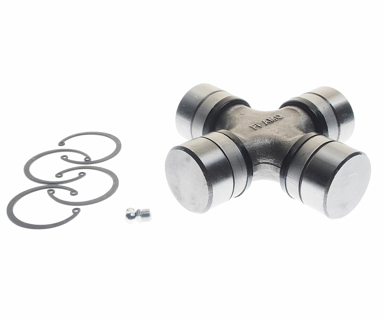 Крестовина КАМАЗ-евро, МАЗ вала карданного большая в сборе (50х155мм) (стопорные кольца) прамо