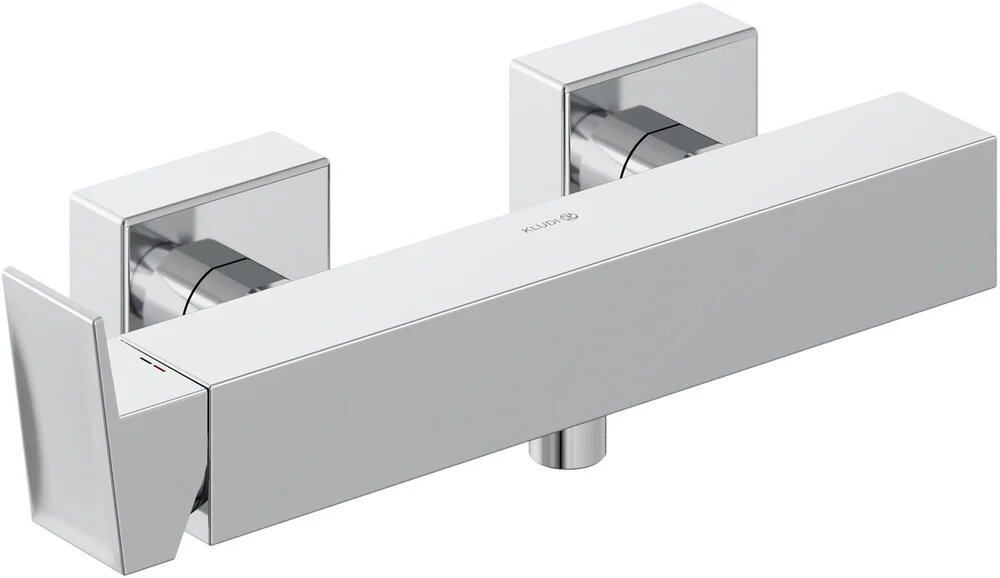 Смеситель для душа Kludi Decus 548310575 хром, глянцевый, настенный, латунный, однорычажный, без лейки, смеситель для ванны с душем