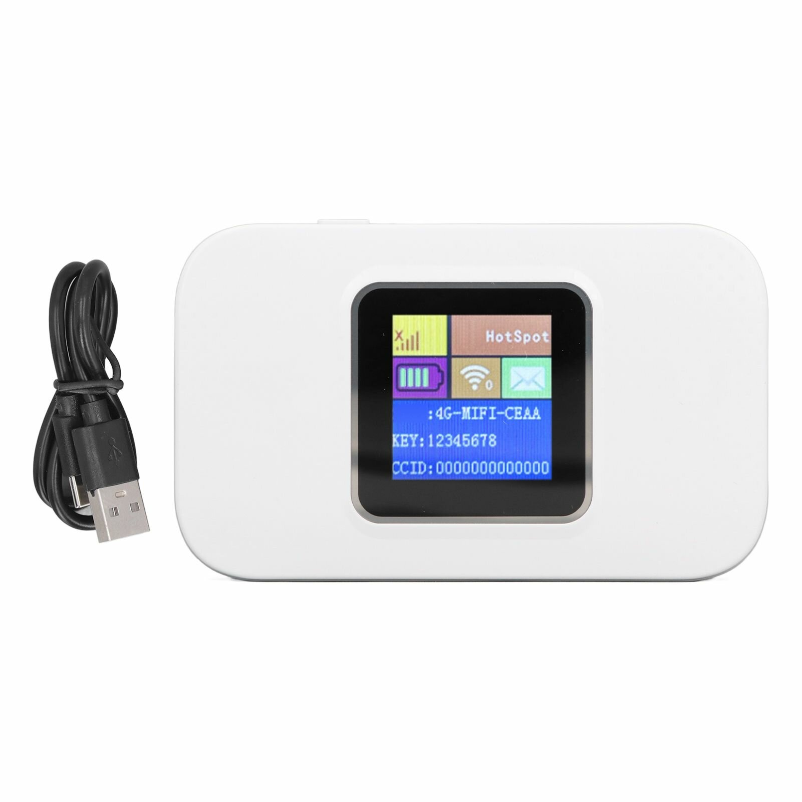 4G LTE MiFi, цветной дисплей, 10 устройств, портативная точка доступа, до 100 знаков