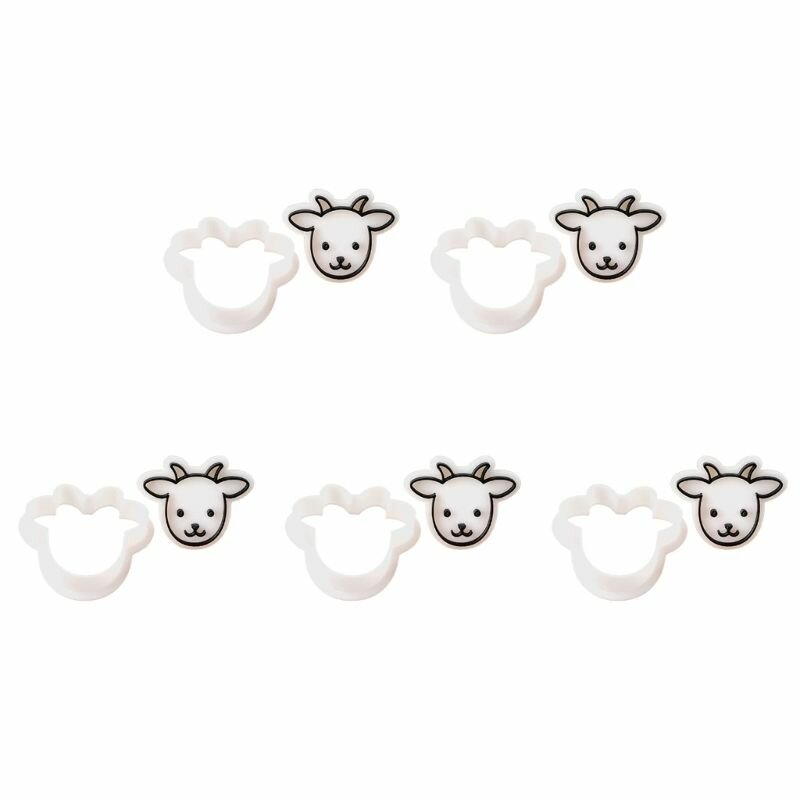 5 наборов формочек для печенья с мультяшными животными-овечками