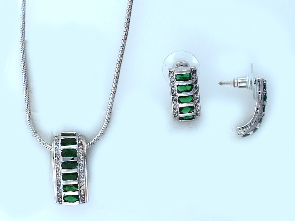 Комплект бижутерии, кристаллы Swarovski