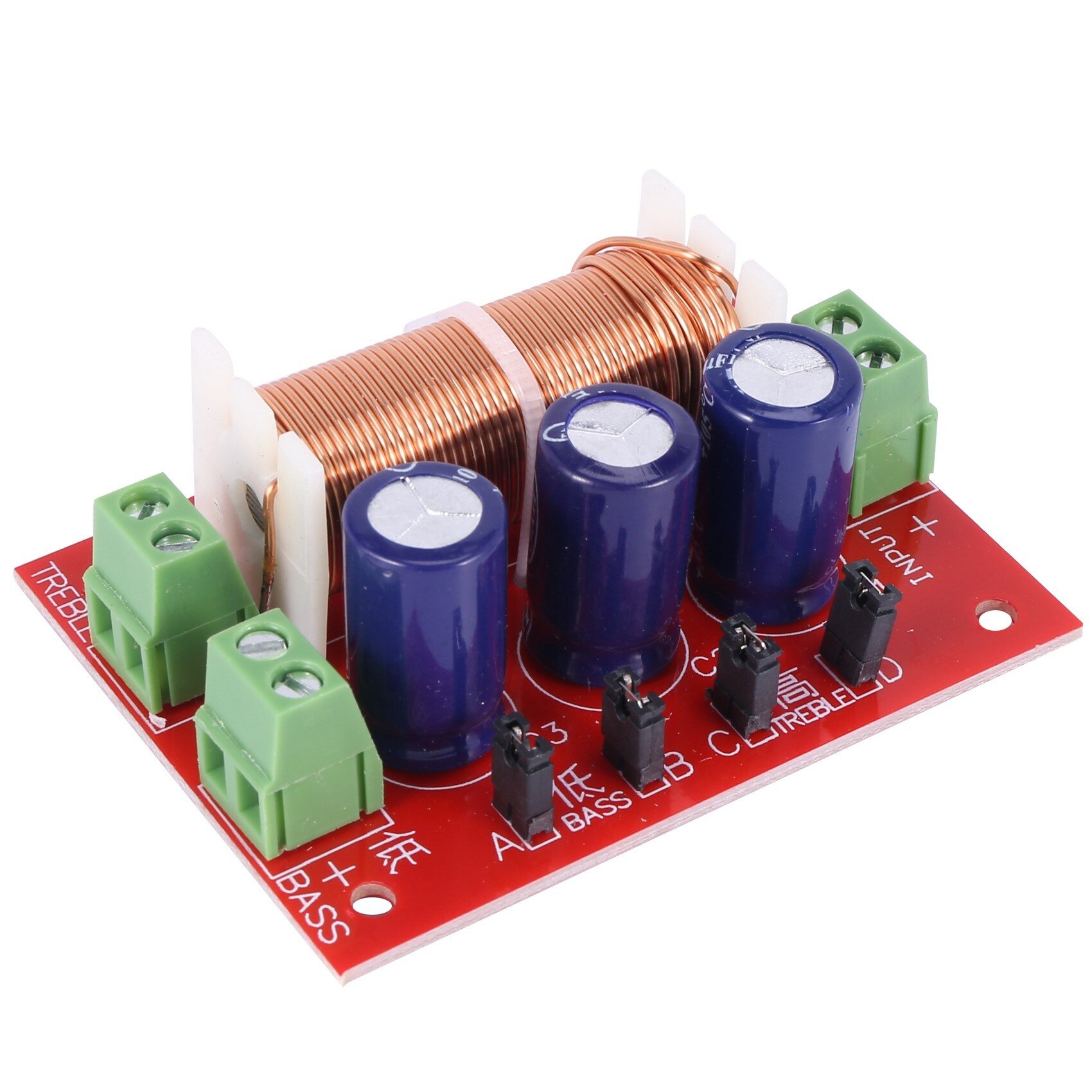 2 шт. 400 Вт акустический кроссовер 2-полосная аудио регулировка для 2-16 Ом (PCB) 2 x 400 Вт Кроссовер динамика