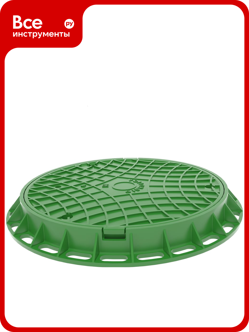 Пластиковый люк Gidrolica Garden зеленый 218/з, пластиковая, защищенная