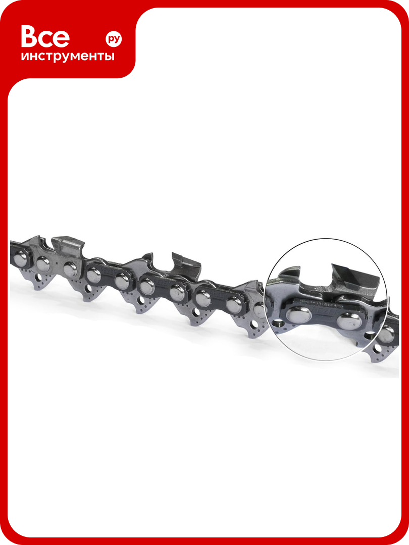 Цепь CBPX85PRO-76 с победит. напайками Rezer 03.025.00072, с режущими звеньями из твердого