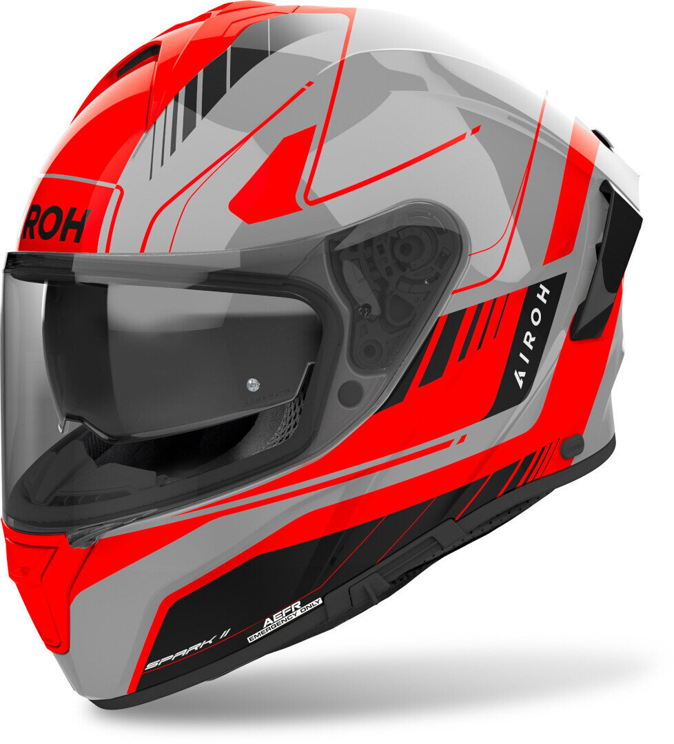 Мотошлем Интеграл Airoh SPARK 2 CHRONO Orange Glossy, XL