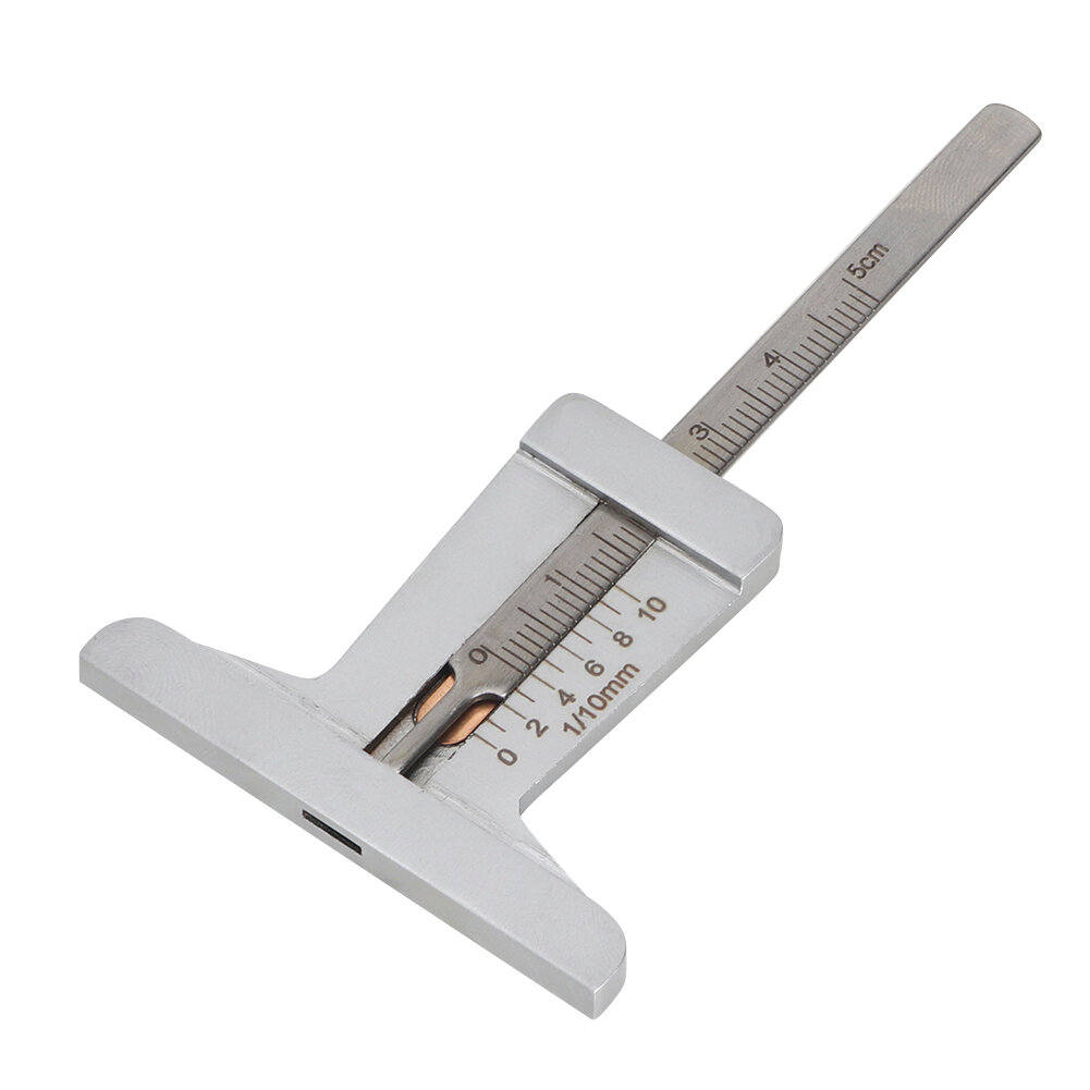 Цифровой штангенциркуль для измерения глубины протектора шин 0-50 мм из нержавеющей стали,