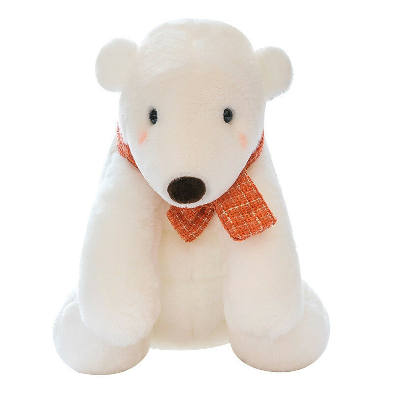 Arctic bear plush toy for kids bedtime cuddles with super soft pp cotton filling