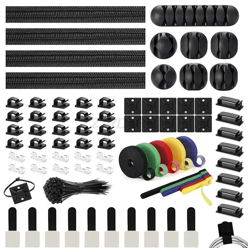 Набор для управления кабелями 204 шт.