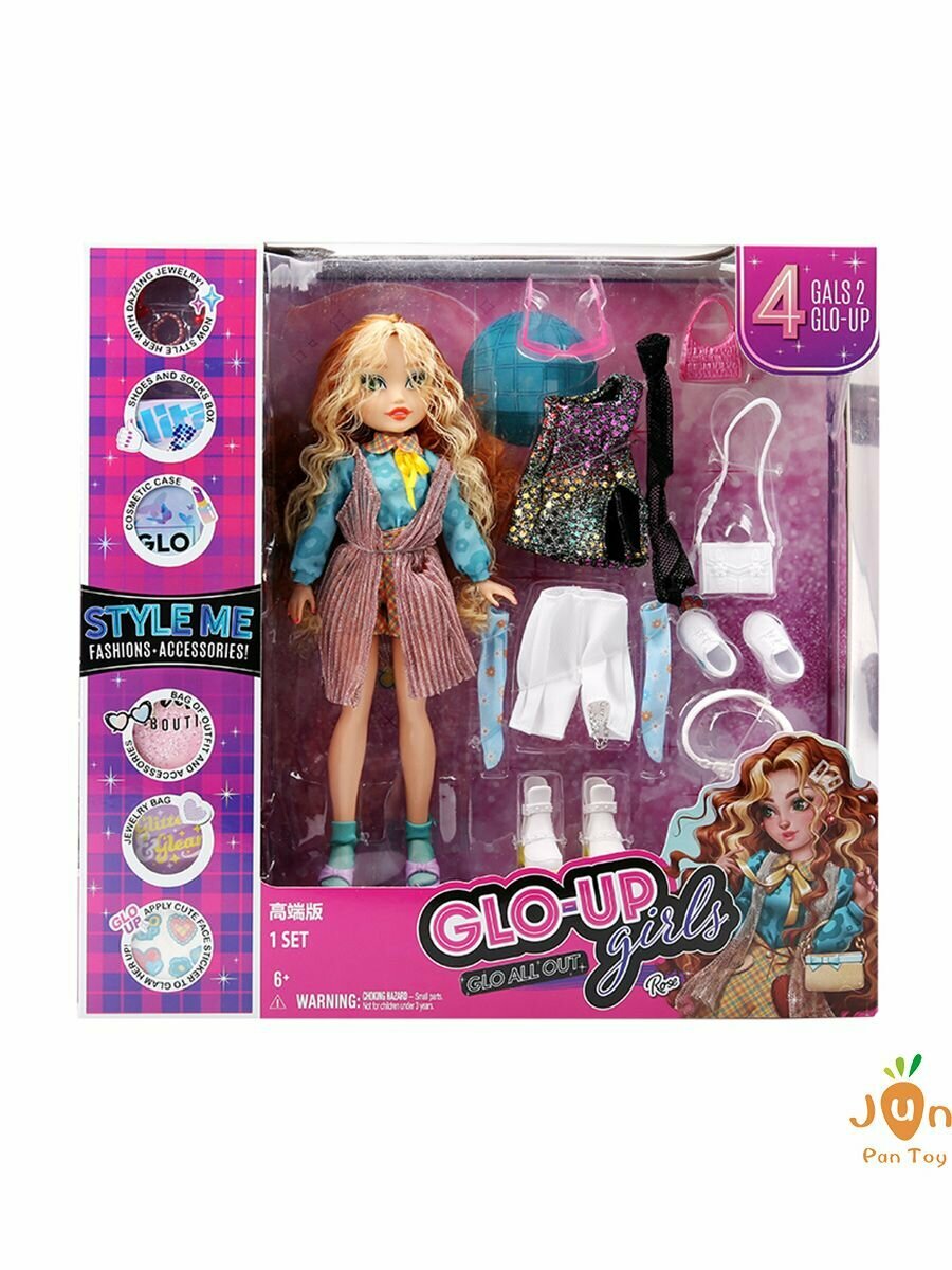 Far Out Toys GLO-UP Girls Rose S2 -C / игрушки для девочек, модные куклы, с разнообразными аксессуарами, подходят для детей от 6 лет и старше