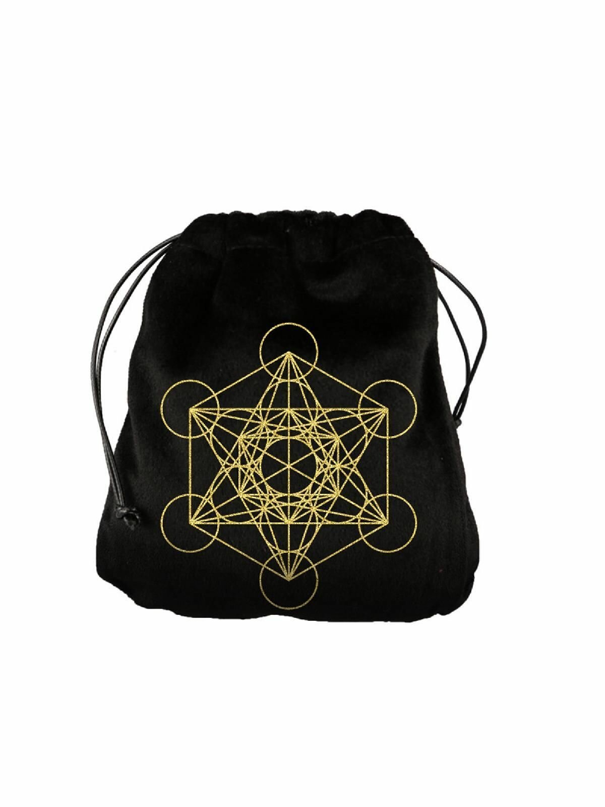 Настольная игра, Бархатная сумка из тыквы-Таро-Metatron Black