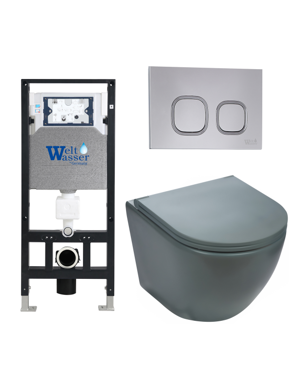 WeltWasser Комплект AMBERG 506 + MERZBACH 043 MT-GR + AMBERG RD-CR WeltWasser