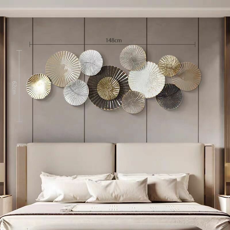 Декоративные стеновые панели, украшение комнаты, металлические стеновые панели, арт-деко, ностальгическая ретро-спальня, украшение гостиной 148x62 см