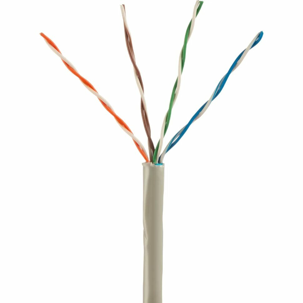 Кабель BigTech BT-CECR-014 CCA FTP 4 пары, кат.5e AWG24 PVC 305м сер, 2208486
