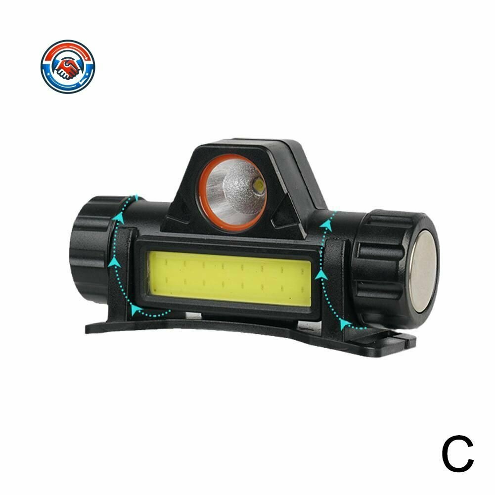 Сварочная маска полумаска с LED фарой, 4-точечное оголовье, автозатемнение DIN8, для MIG/ARC/TIG сварки, лёгкая полипропиленовая защита глаз сварщика