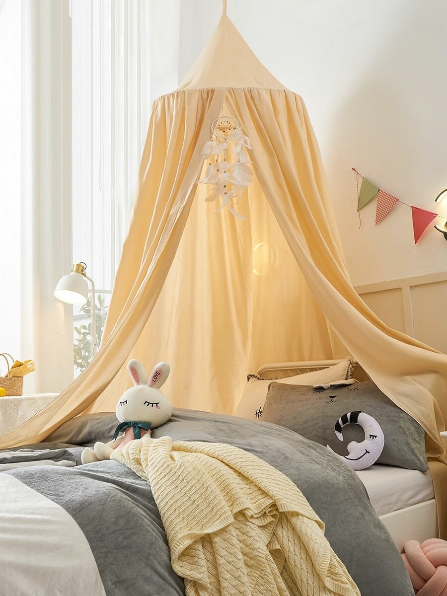 Балдахин шатер, , высота 2,5 м, диаметр0.65 м, периметр 4 м тент для кровати с антифоновым полотном