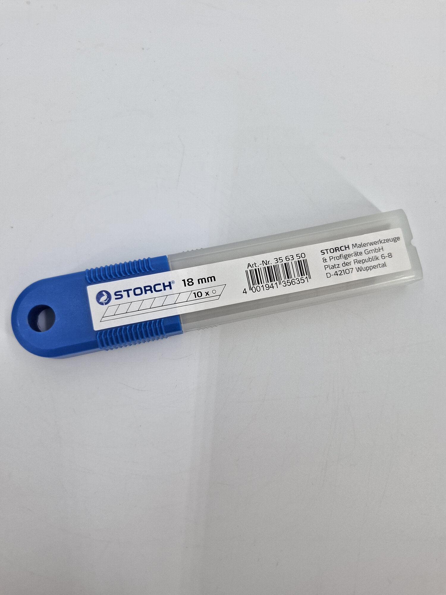 Лезвия сменные в боксе Storch Profi Abbrechklingen breit 356350 (10шт*18мм)