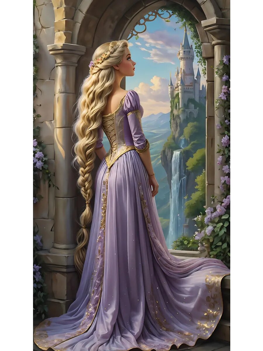 Картина по номерам рапунцель