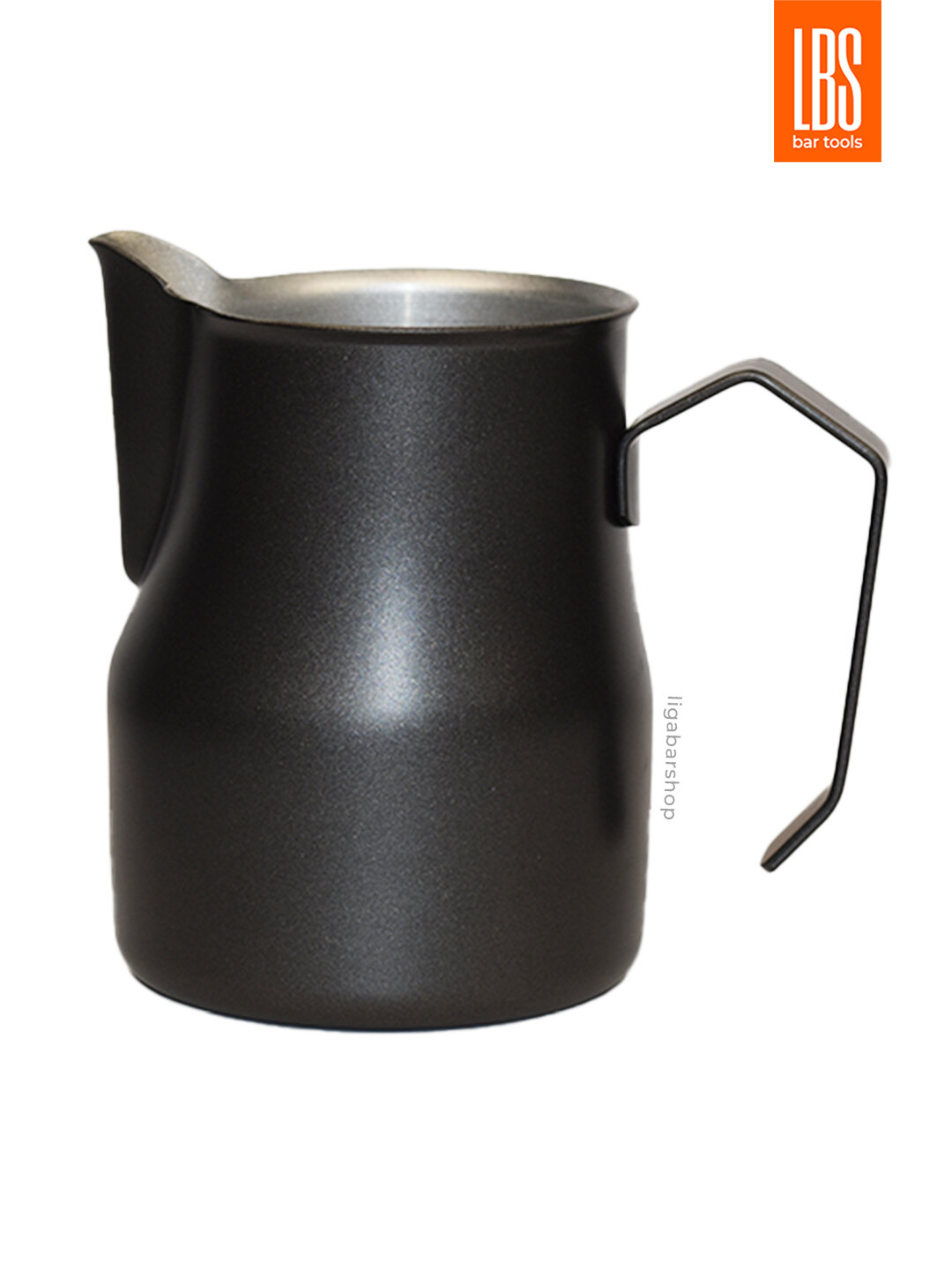 Питчер latte-art LBS Black 450 мл, Молочник для кофе из нержавеющей стали, Сливочник для взбивания, для кофе, латте, американо, капучино, эспрессо