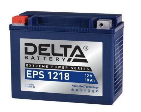 Мото аккумулятор Delta EPS 1218 (YTX20-BS / YTX20H-BS)