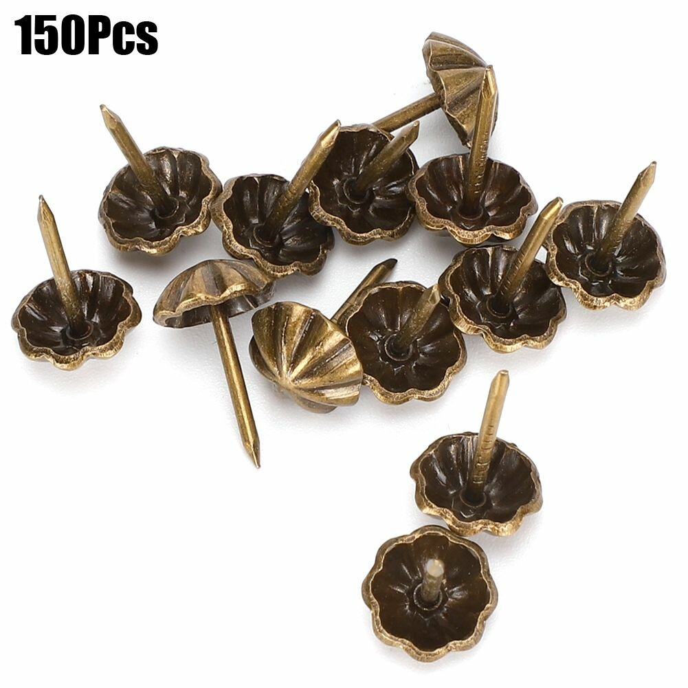 150 шт. кованые гвозди для обивки мебели, ретро-дизайн, для декора одежды и обуви, DIY