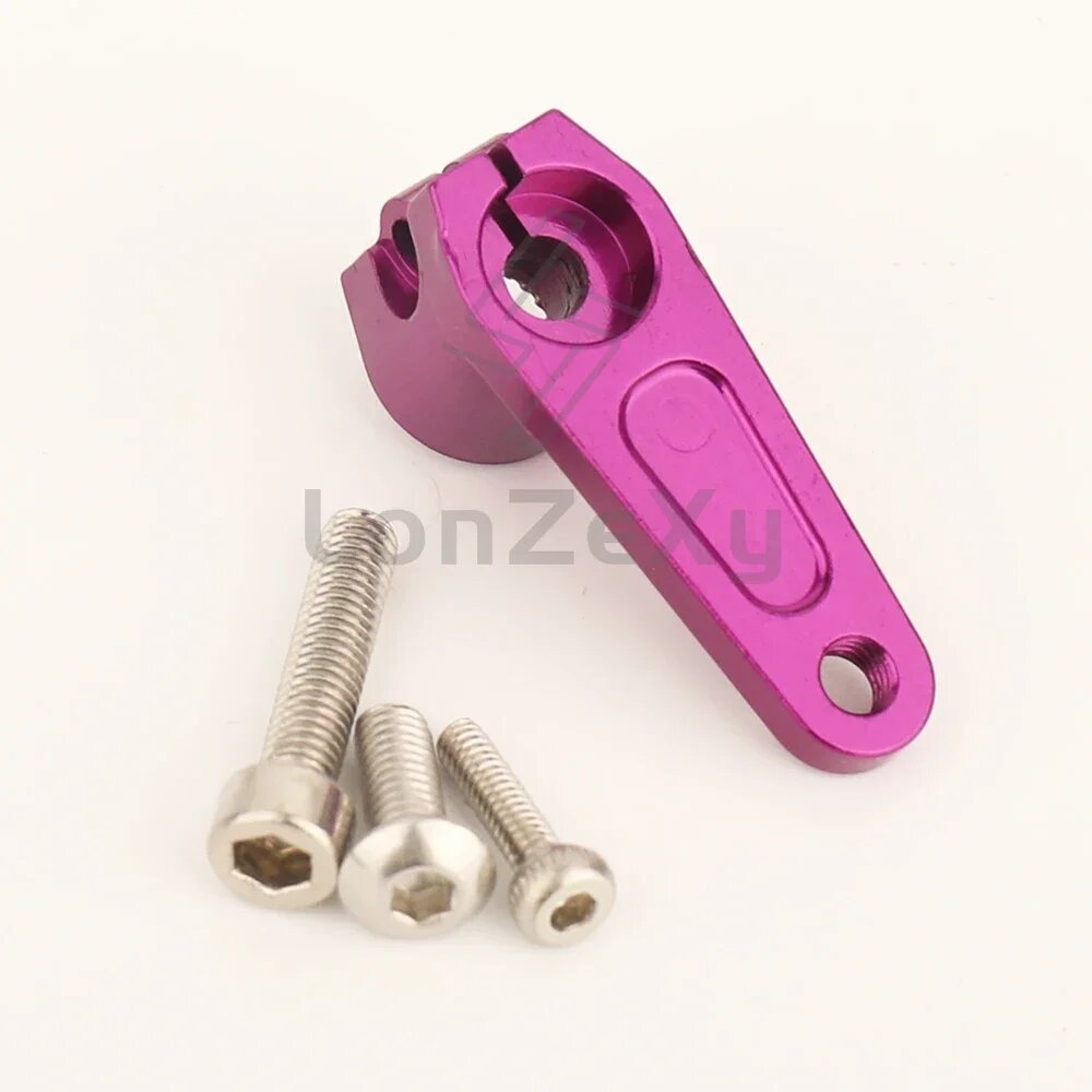 Сервохомут алюминиевый розовый 25T для RC 1/10